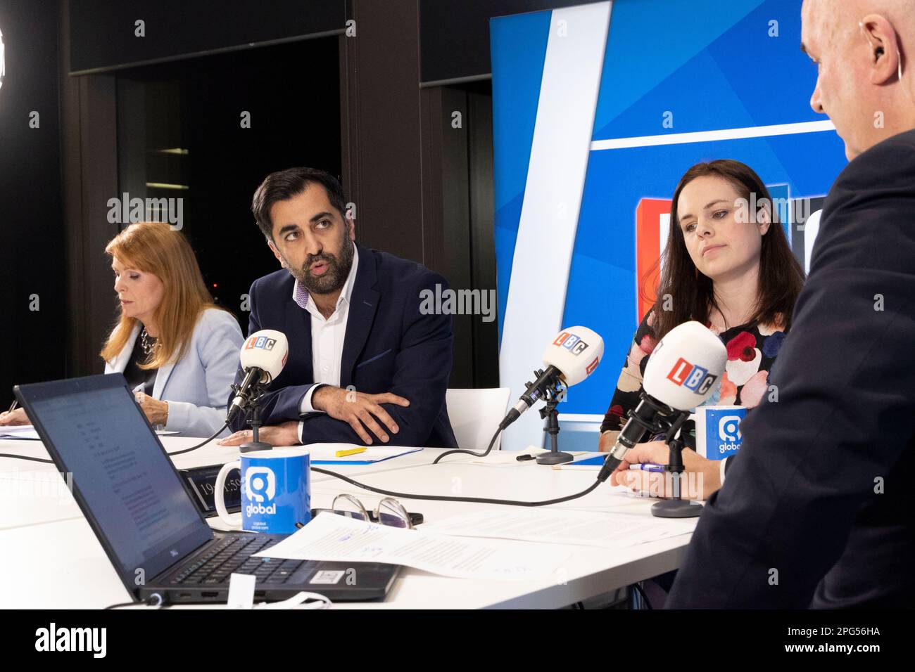 LBC presenter, Iain Dale (far right) with SNP leadership candidates Ash ...