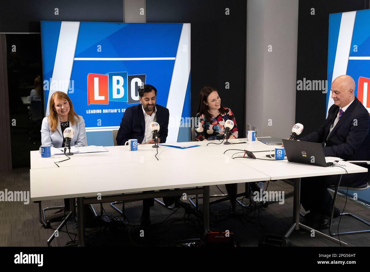 LBC presenter, Iain Dale (far right) with SNP leadership candidates Ash ...