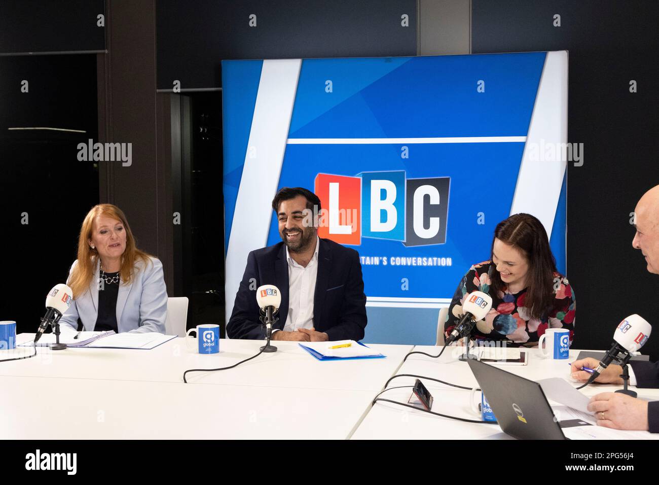 LBC presenter, Iain Dale (far right) with SNP leadership candidates Ash ...