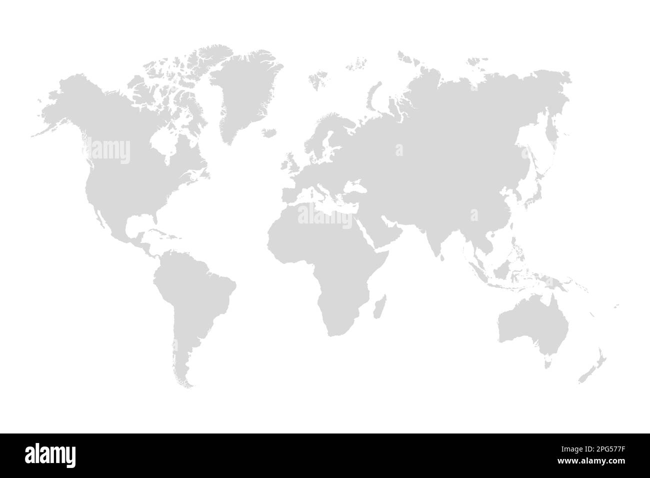 Grey world map vector illustration Stock Vector Image & Art - Alamy