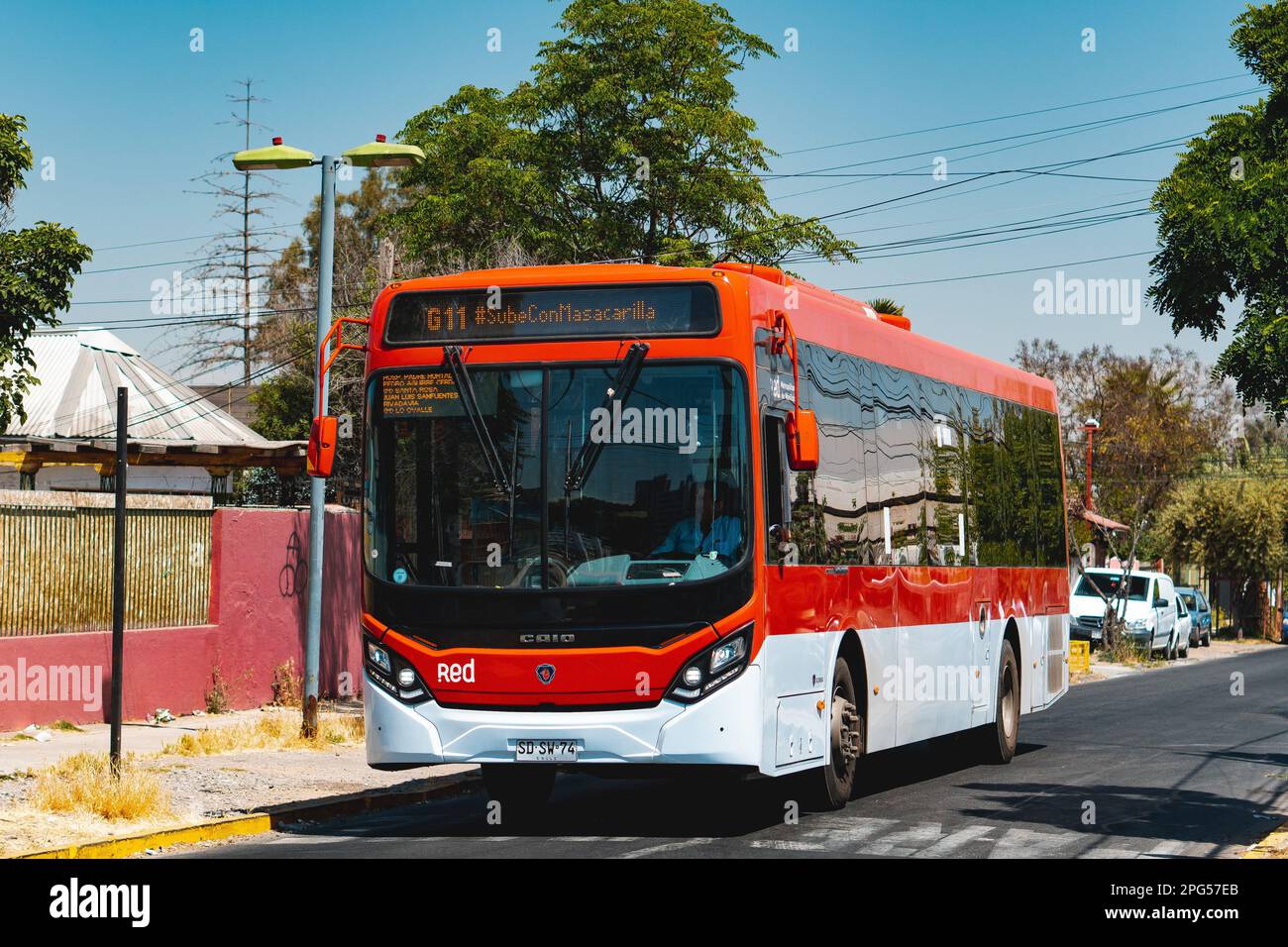 Santiago, Chile - November 2022: A Transantiago, or Red Metropolitana ...