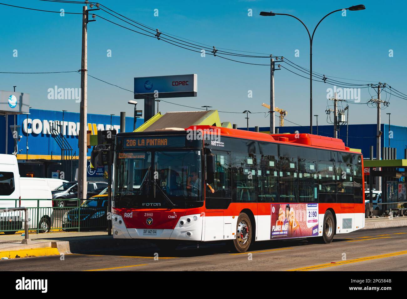 Santiago, Chile - November 2022: A Transantiago, or Red Metropolitana ...
