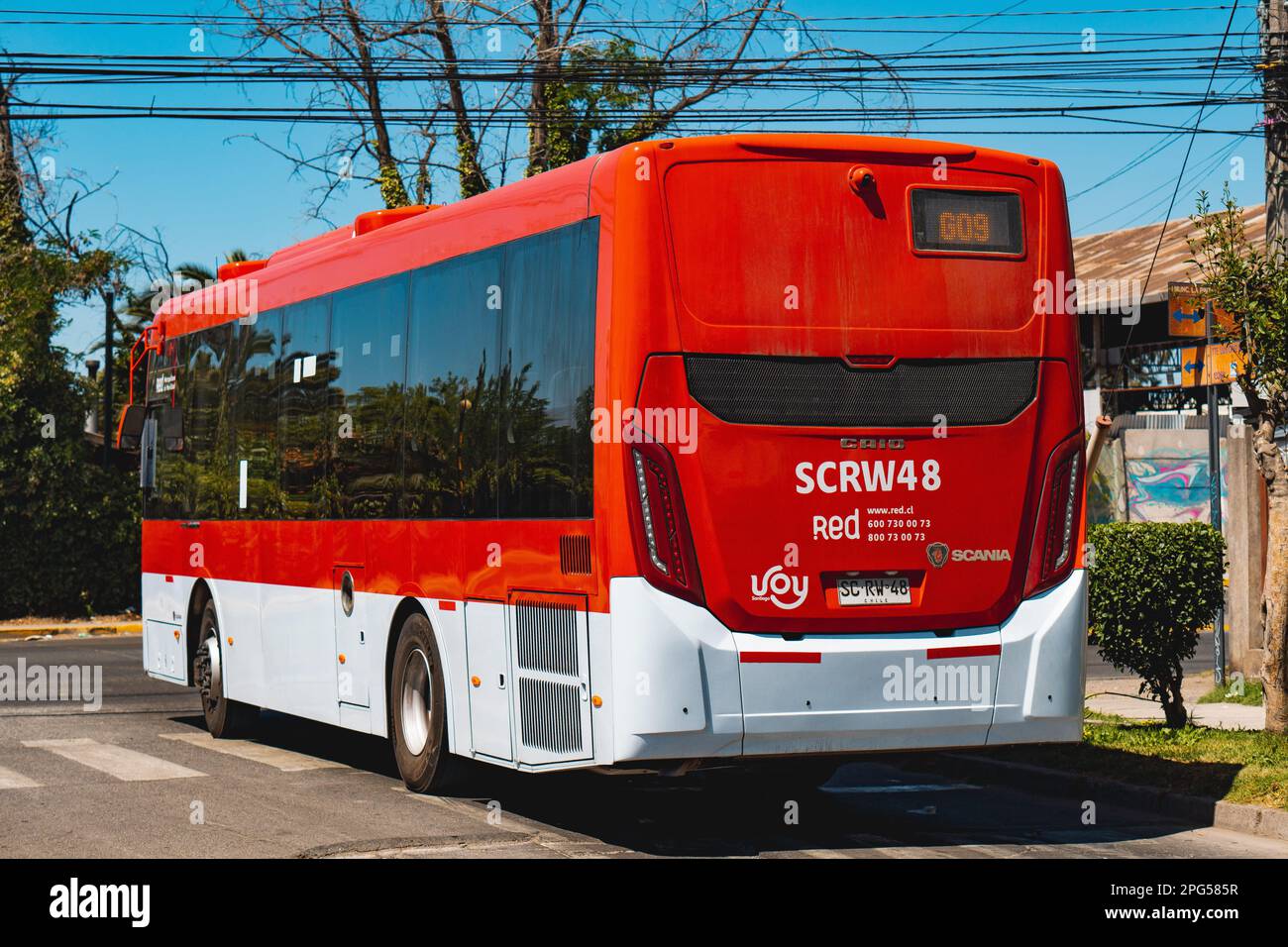 Santiago, Chile - November 2022: A Transantiago, or Red Metropolitana ...