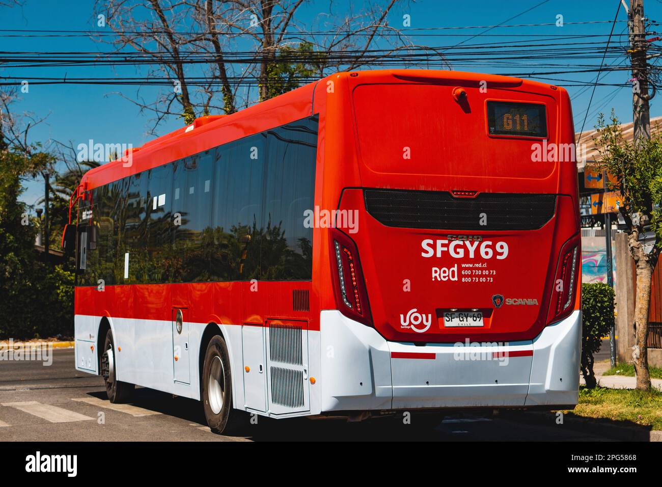 Santiago, Chile - November 2022: A Transantiago, or Red Metropolitana ...
