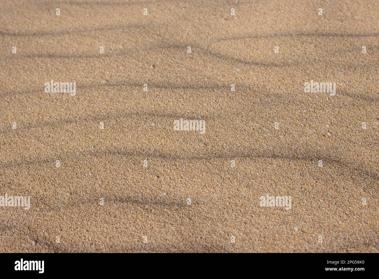 Texture of the sand in a unique european desert. Wavy surface made by ...