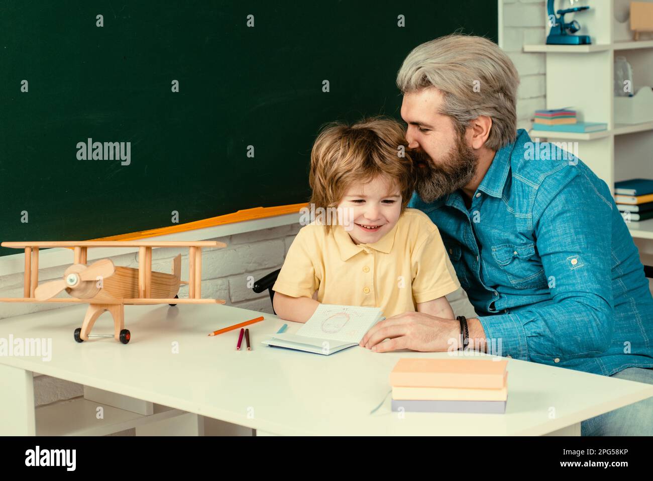 Supporting preschooler hi-res stock photography and images - Alamy
