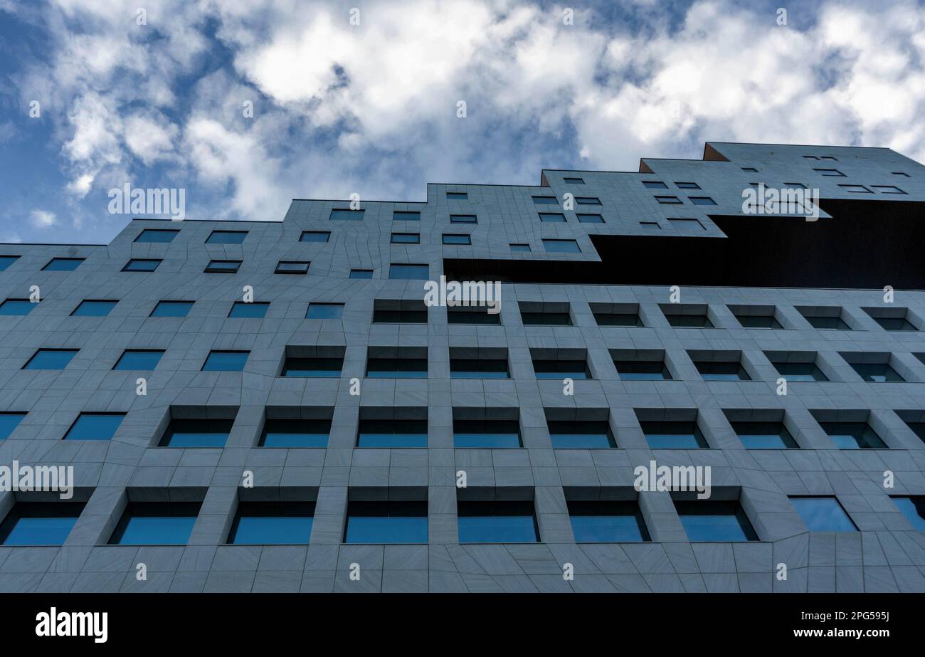 Modern archetecture of barcode, Oslo Norway Stock Photo - Alamy