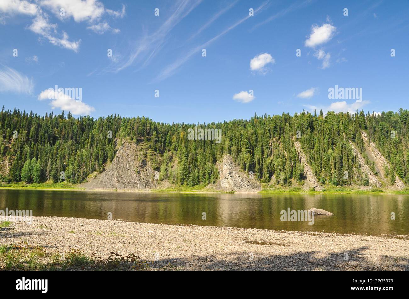 Yugyd-va National Park, UNESCO site "Virgin Forests of Komi". The ...