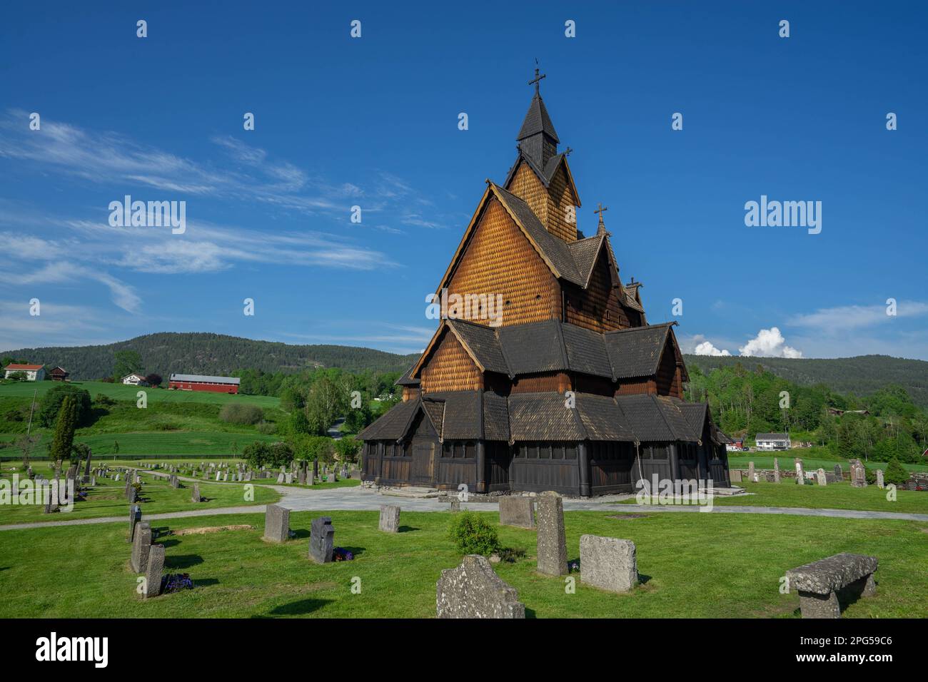 Heddal Stavechurch located in Notodden, Norway Stock Photo - Alamy
