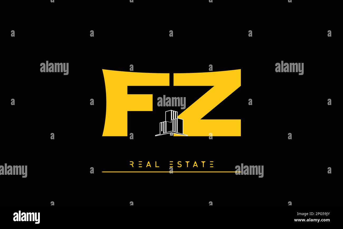 Fz real estate initials logo hi-res stock photography and images - Alamy