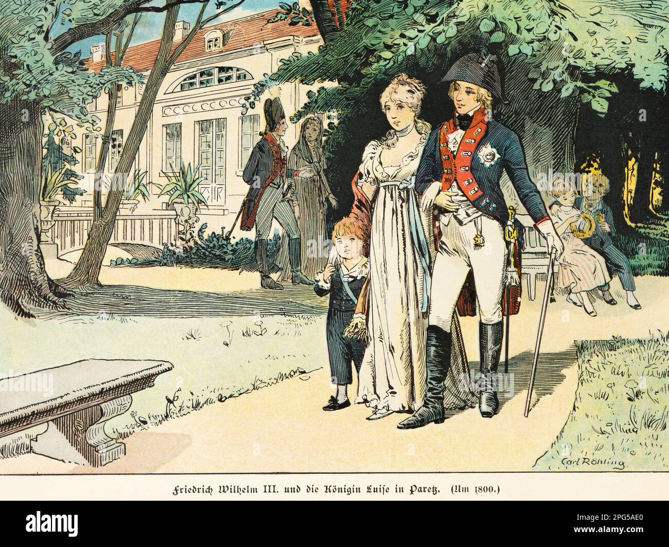 Frederick William III Friedrich Wilhelm III and Queen Luise in Paretz ...