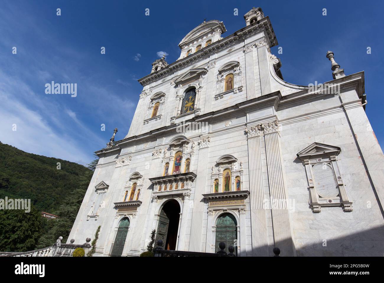 Varallo, Italy - August 19, 2020: visiting the sacred mount of Varallo ...