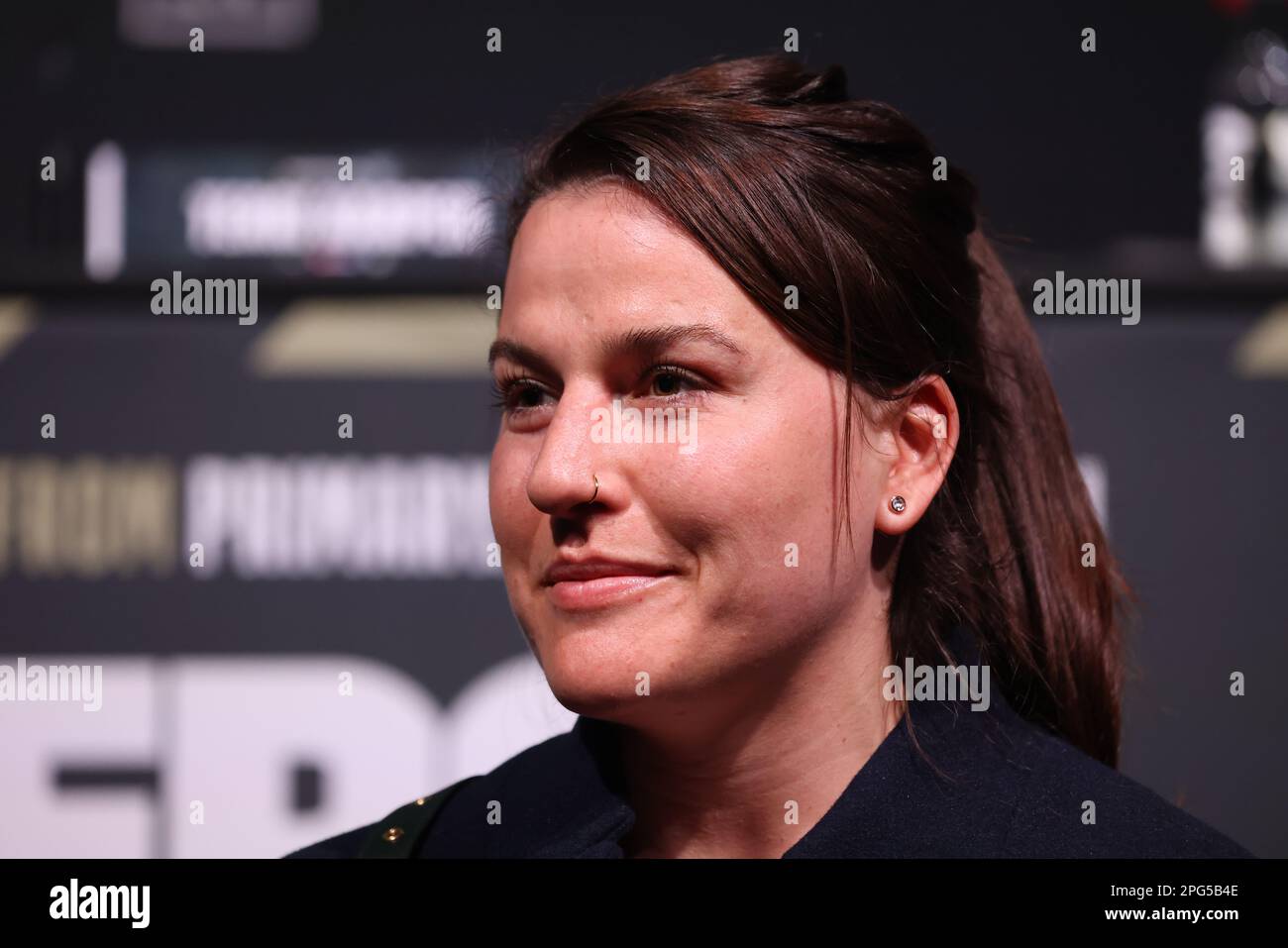Chantelle Cameron pictured during a press conference at The Mansion ...