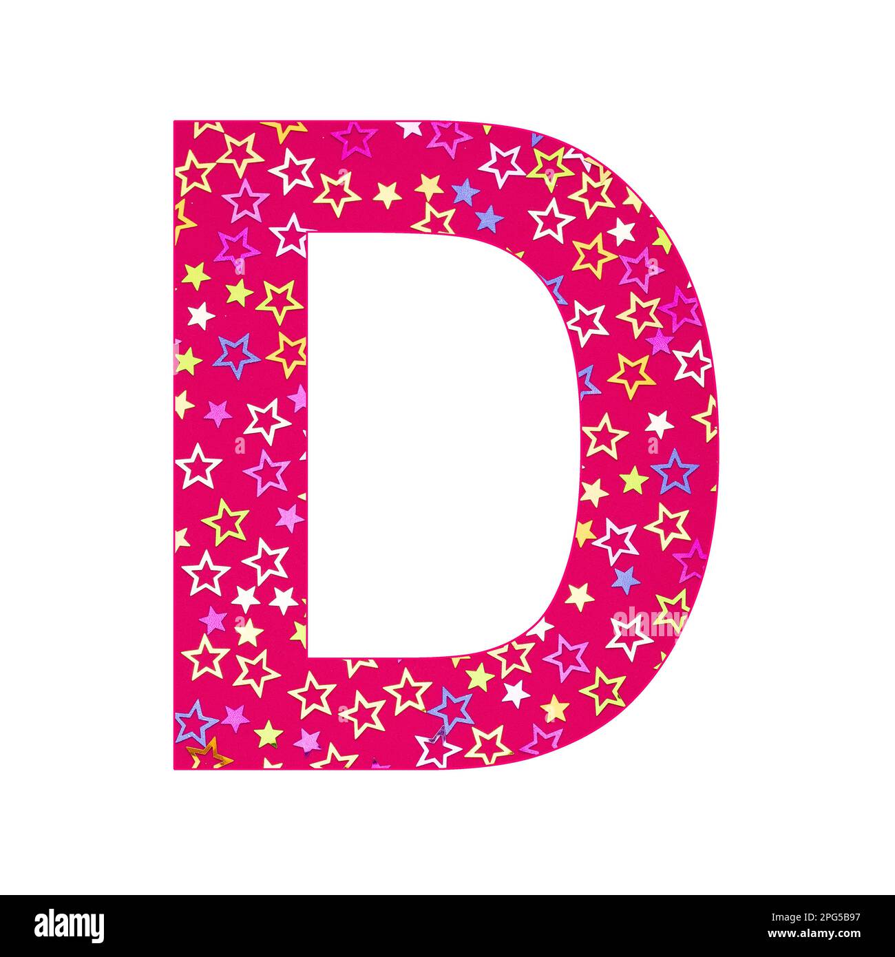 Alphabet letter D uppercase - Birthday background with colorful ...
