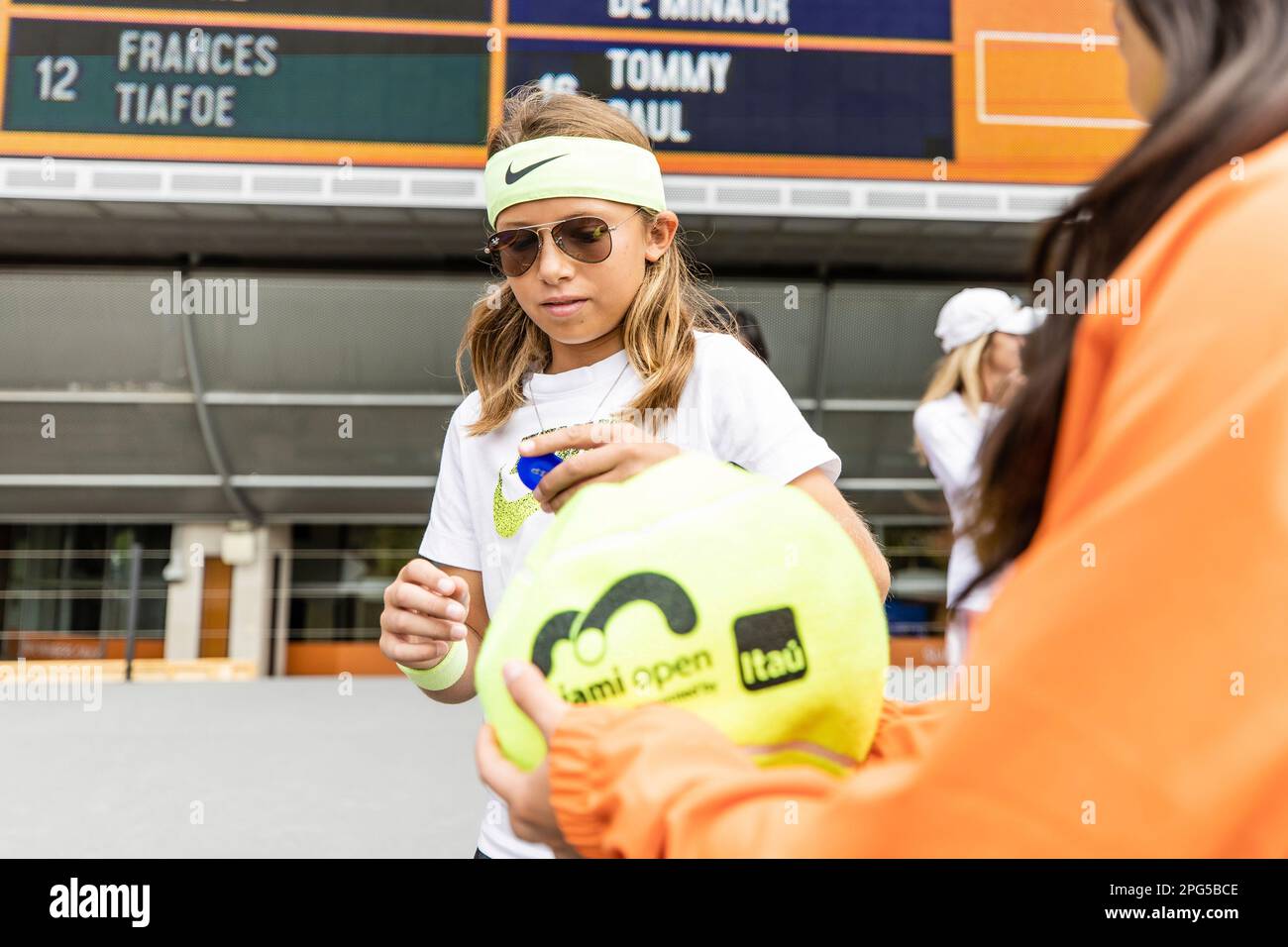 Fans during the ATP Draw Ceremony of the Miami Open tennis tournament ...