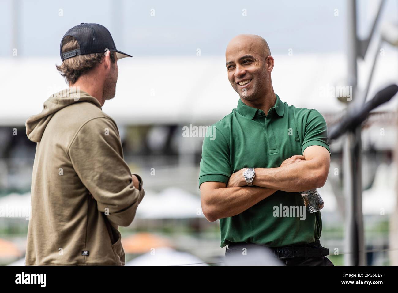 Tommy Paul of the U.S. (left) and Tournament Director James Blake ...