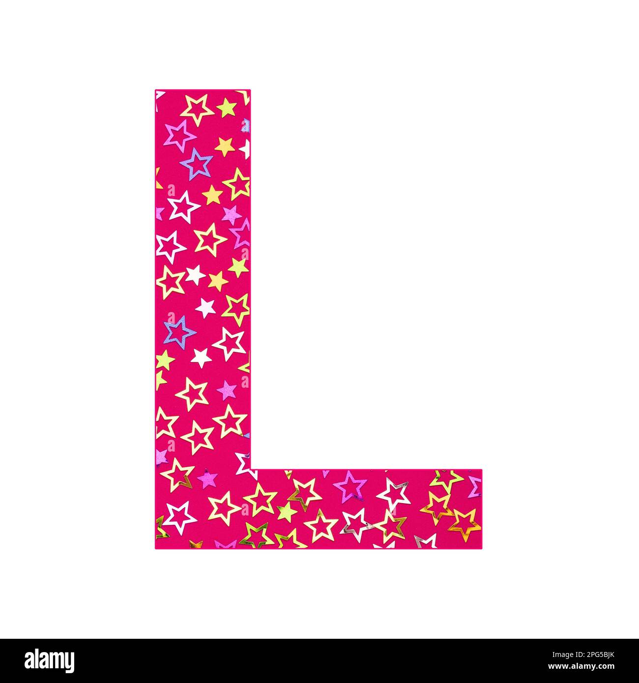 Alphabet letter L uppercase - Birthday background with colorful ...