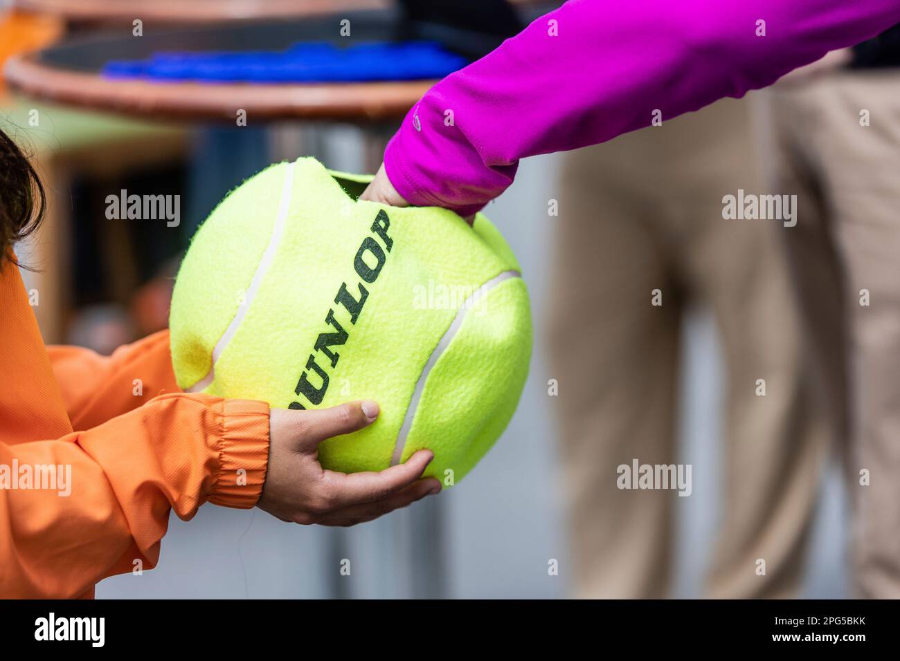 Detail view during the ATP Draw Ceremony of the Miami Open tennis ...