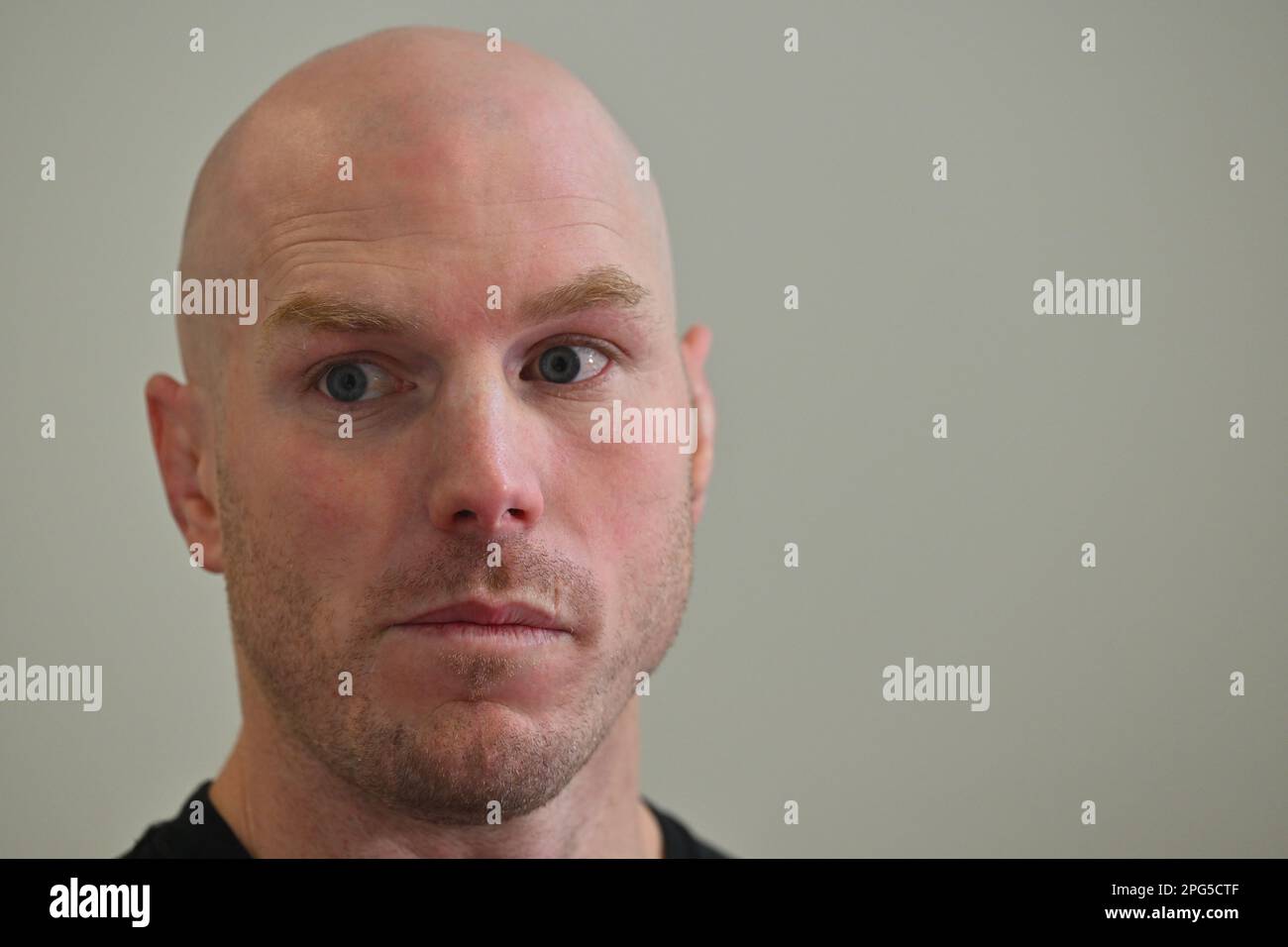 Independent senator David Pocock at a press conference at Parliament ...