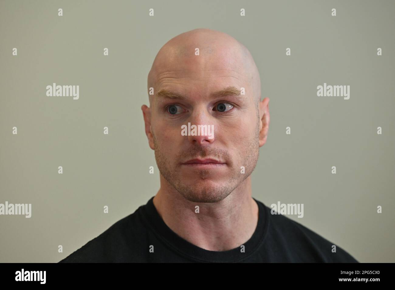 Independent senator David Pocock at a press conference at Parliament ...