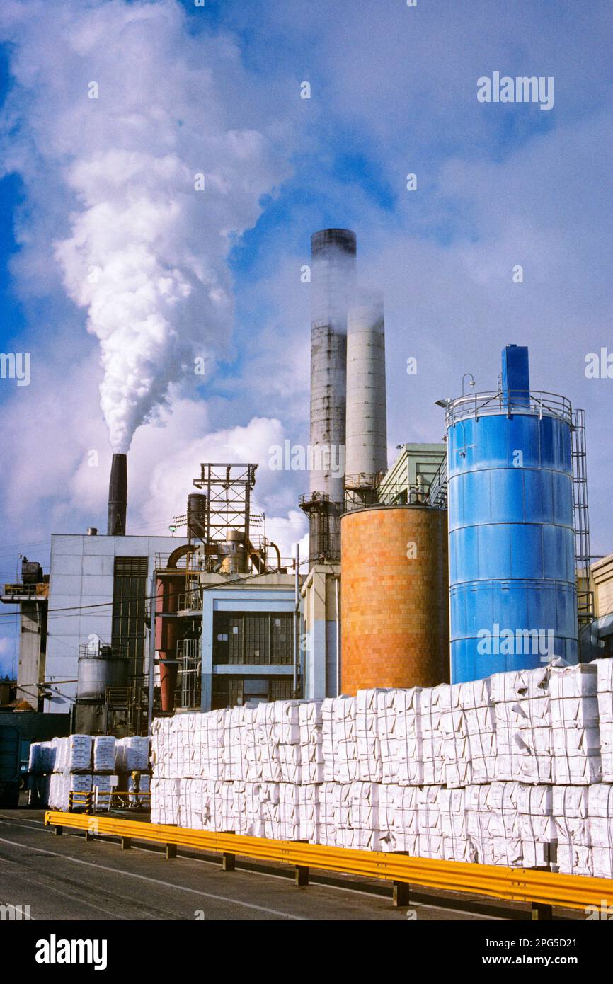 1990s PAPER MILL PORT ANGELES WASHINGTON STATE USA - ki9466 LGA001 HARS ...