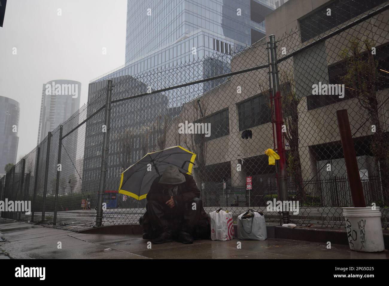 San Francisco, United States. 19th Mar, 2023. A homeless man sheltering ...