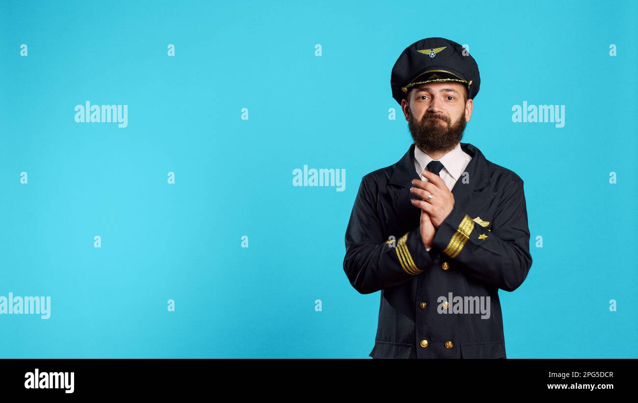 Professional airliner doing applause and cheering, saying ...