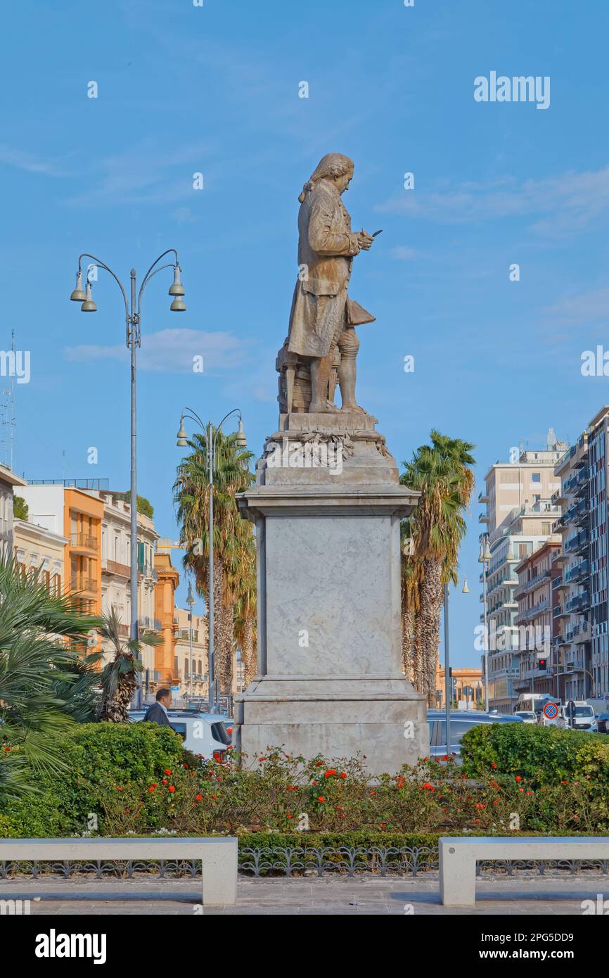 Statue of Niccolo Piccinni in Bari Italy Stock Photo - Alamy