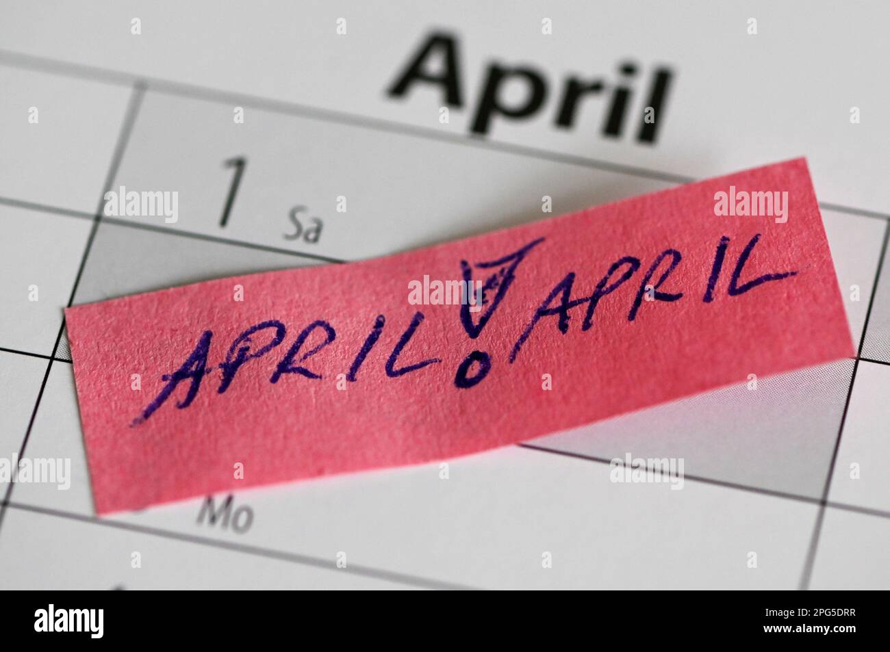 Berlin, Germany. 17th Mar, 2023. ILLUSTRATION - In a calendar on April ...