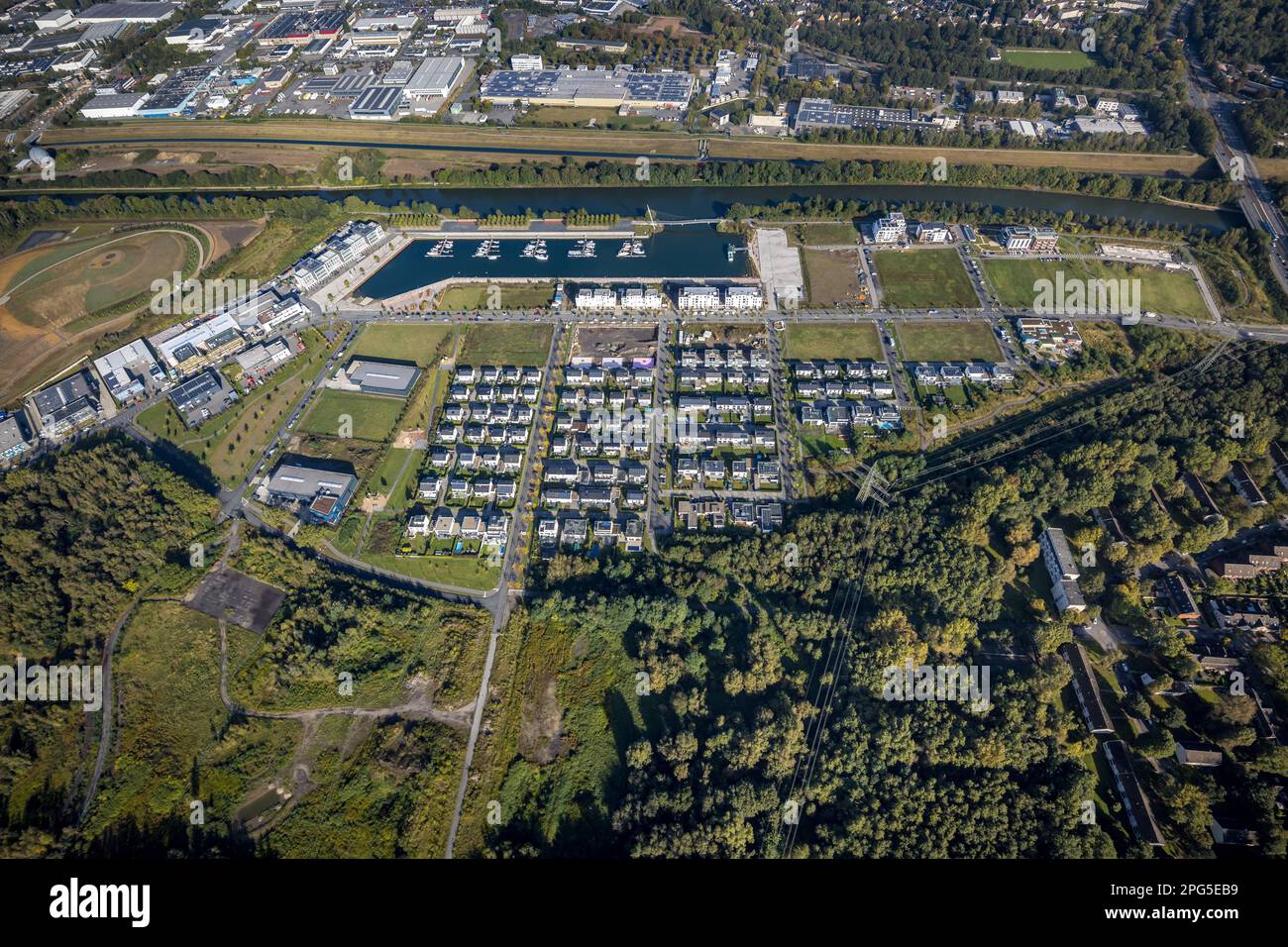 Construction site at graf bismarck harbor quarter hi-res stock ...