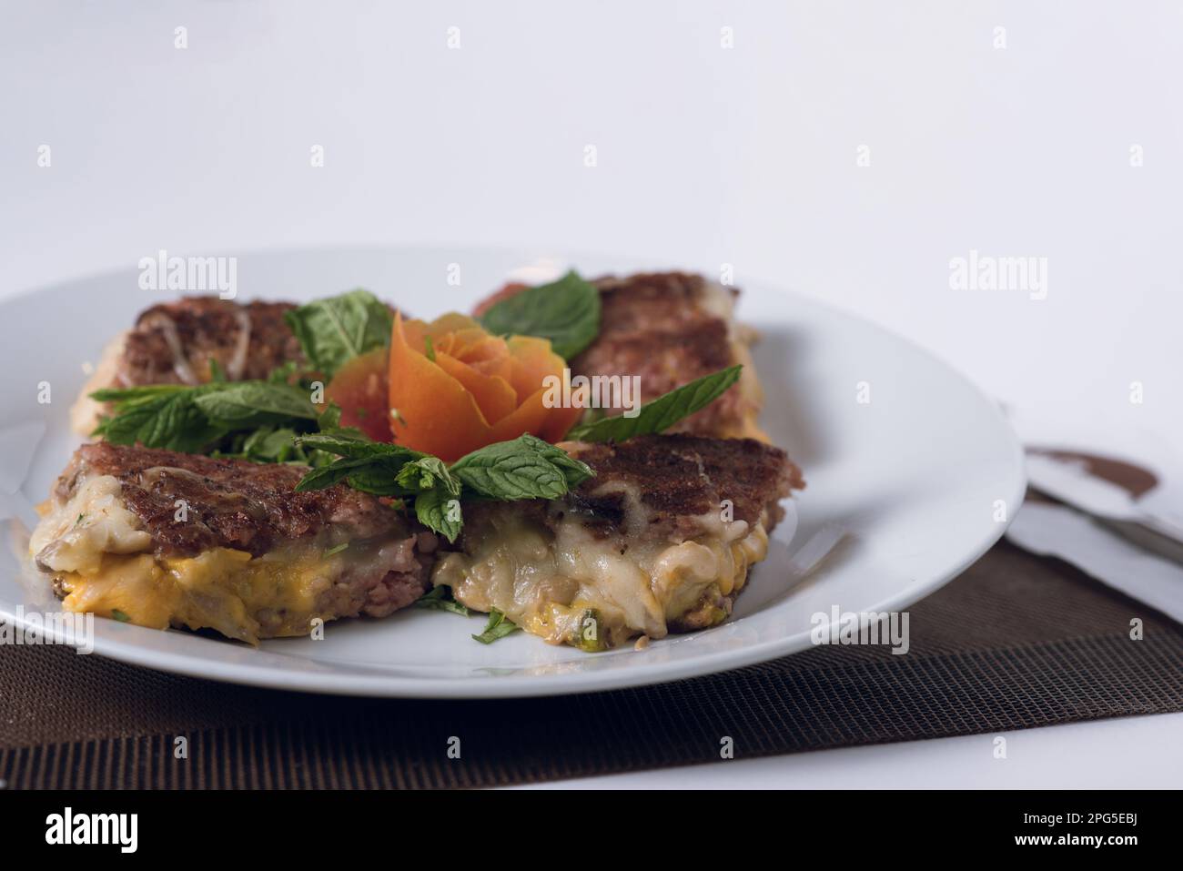 Kebab with Cheese Stock Photo - Alamy