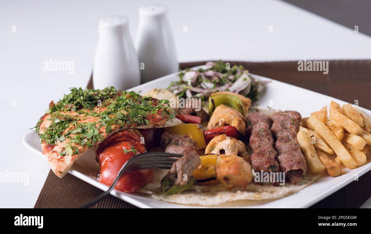 Mixed Grill Dish Stock Photo - Alamy