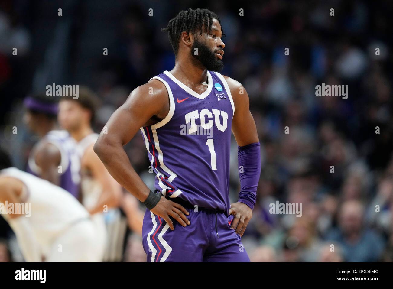 TCU guard Mike Miles Jr. (1) in the second half of a second-round ...