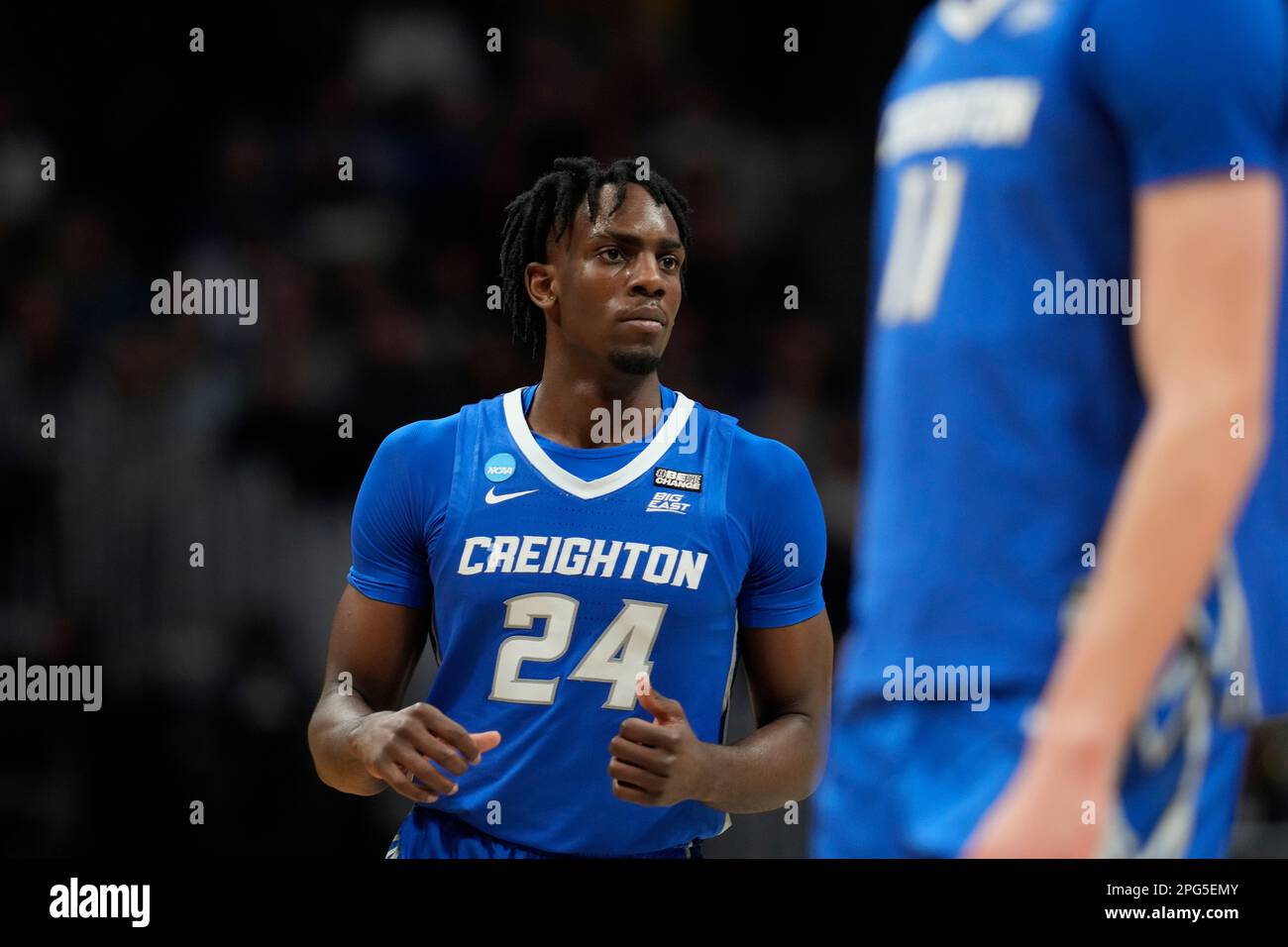 Creighton forward Arthur Kaluma (24) in the first half of a second ...
