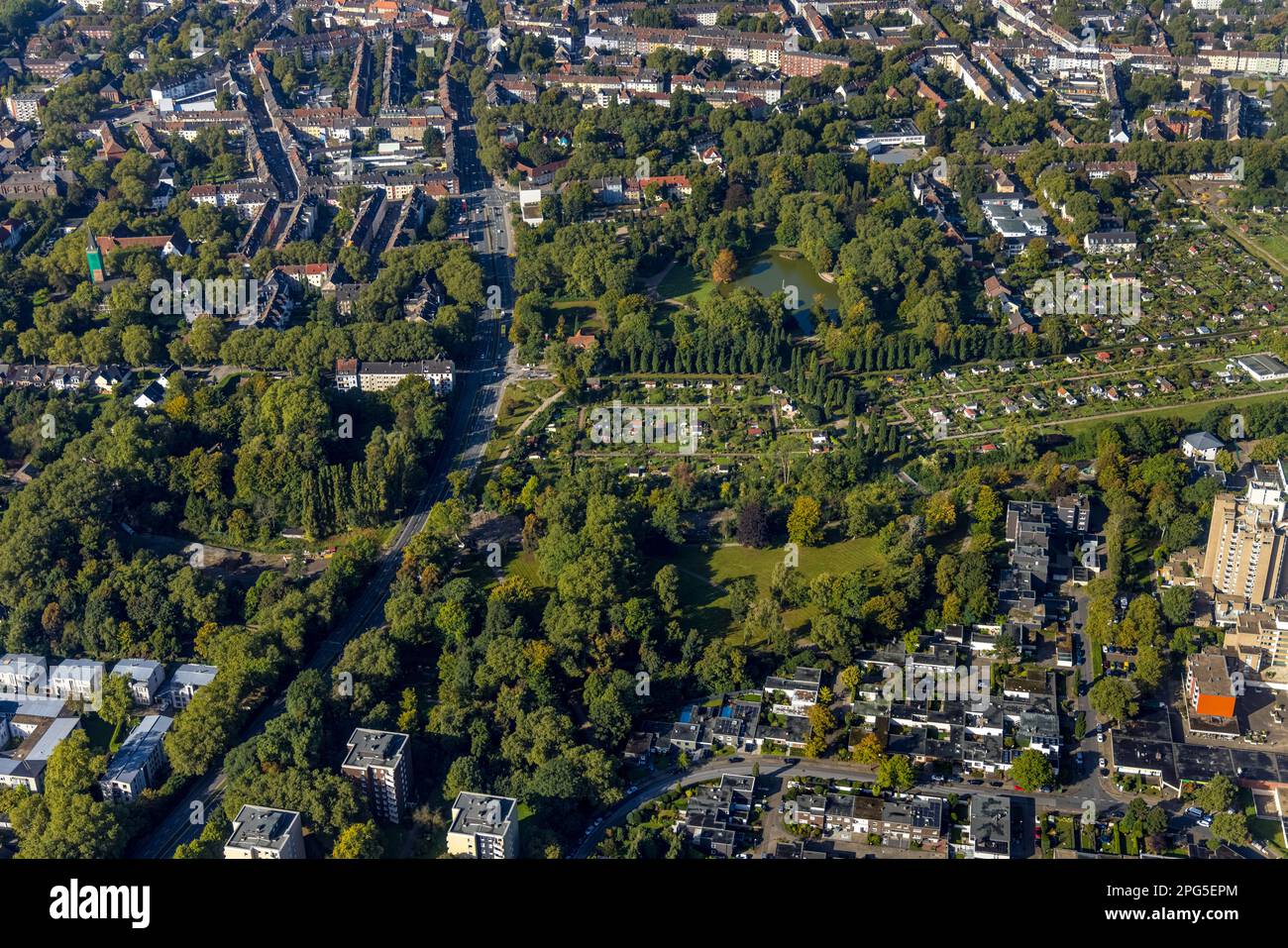 Bulmker park at florastrasse in gelsenkirchen bulmke hullen district in gelsenkirchen hi-res ...