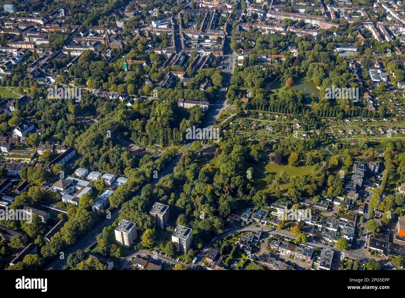 Bulmker park at florastrasse in gelsenkirchen bulmke hullen district in gelsenkirchen hi-res ...