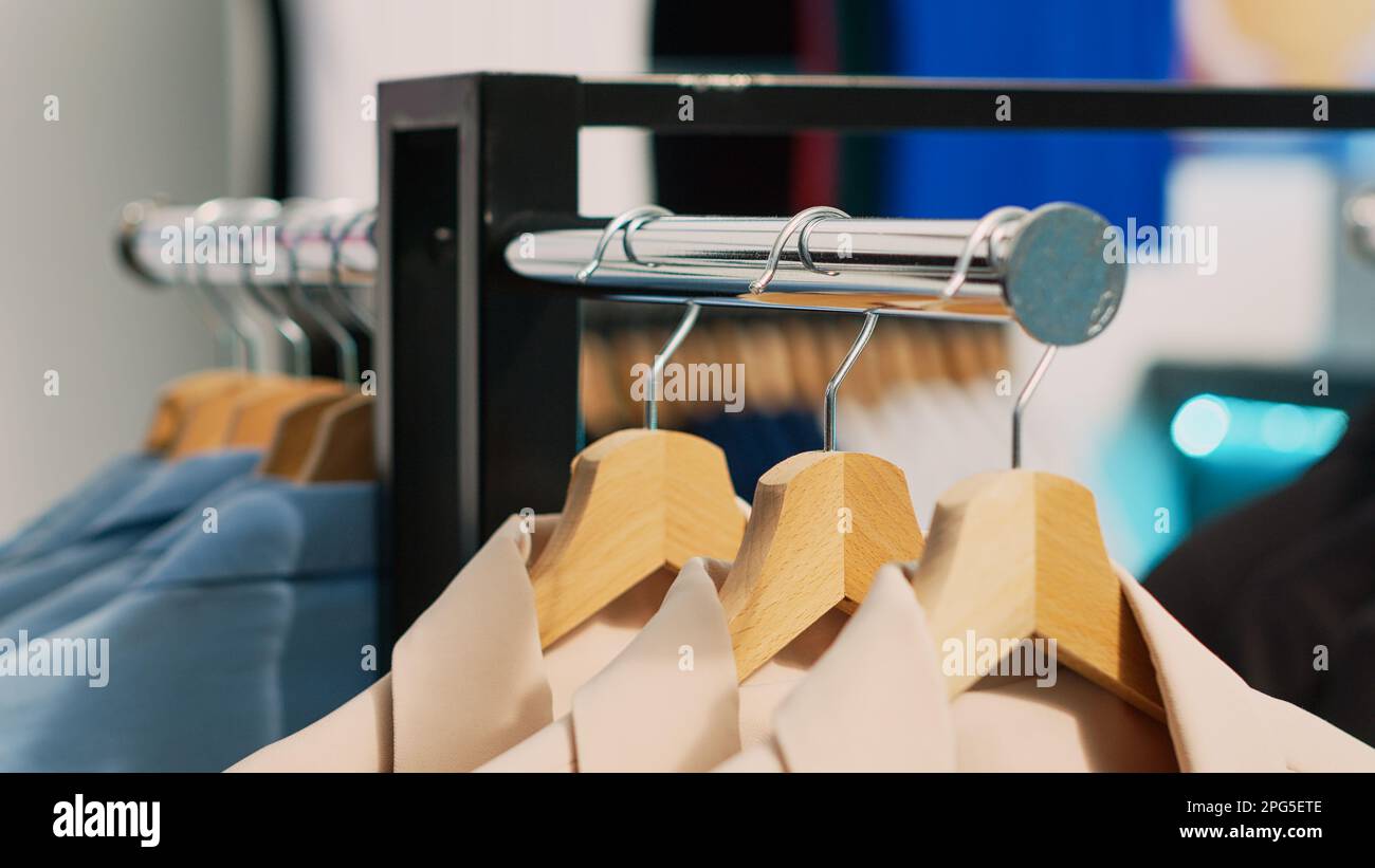 Empty retail store filled racks hi-res stock photography and images - Alamy