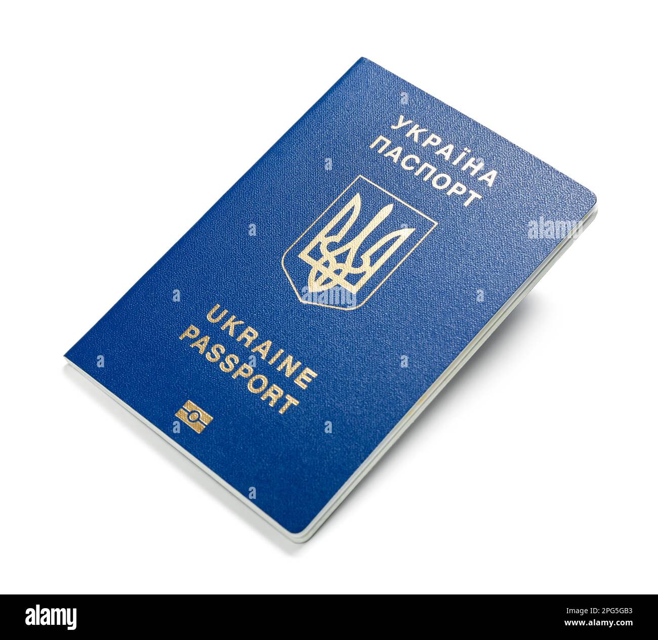 Ukrainian passport on white background Stock Photo - Alamy