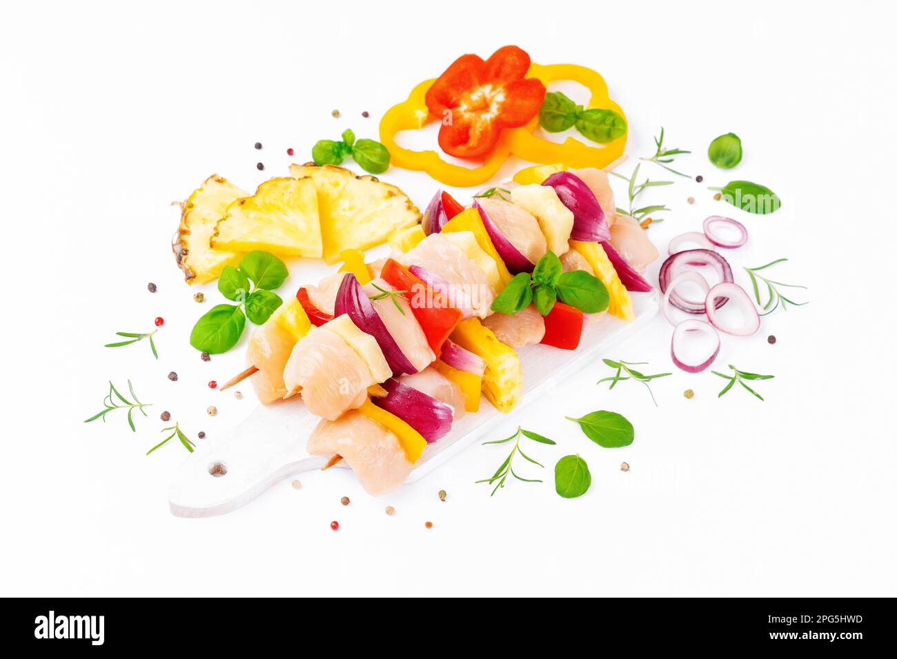 Lot meat skewers lamb Cut Out Stock Images & Pictures - Alamy