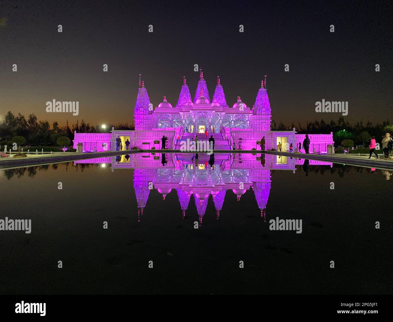 BAPS shri swaminarayan mandir Houston Stock Photo - Alamy