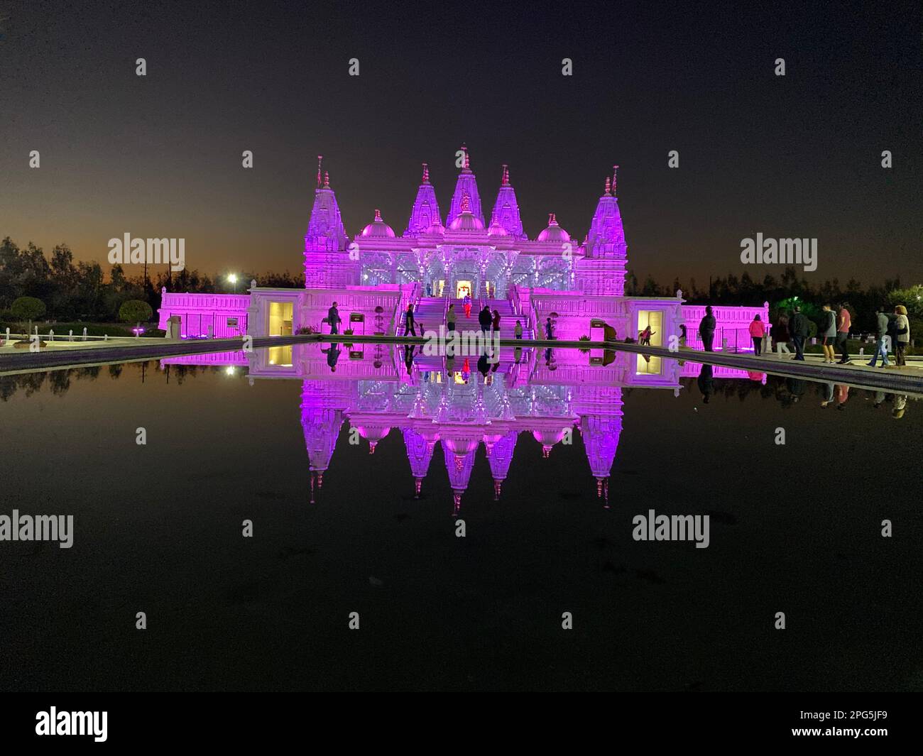 BAPS shri swaminarayan mandir Houston Stock Photo - Alamy