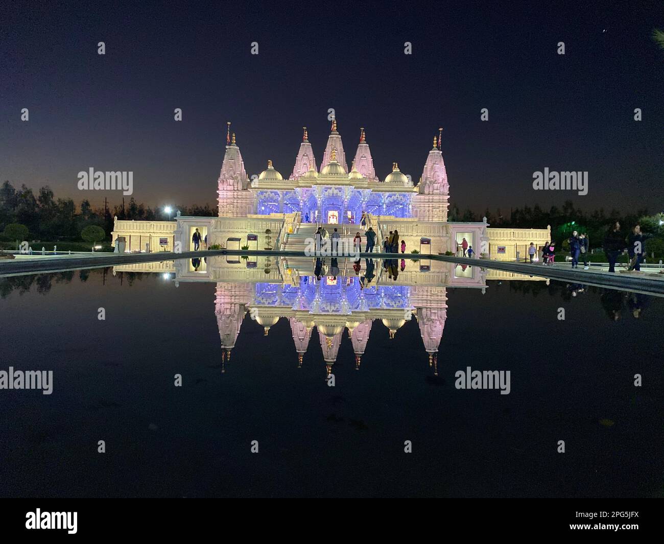 BAPS shri swaminarayan mandir Houston Stock Photo - Alamy