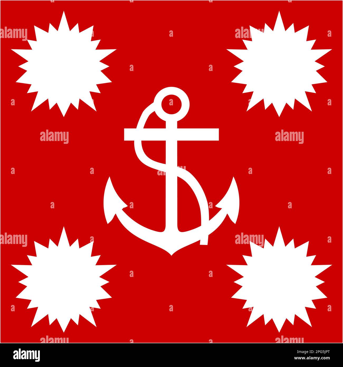 Top view of flag Naval Forces Command Turkey. Turkish travel and ...