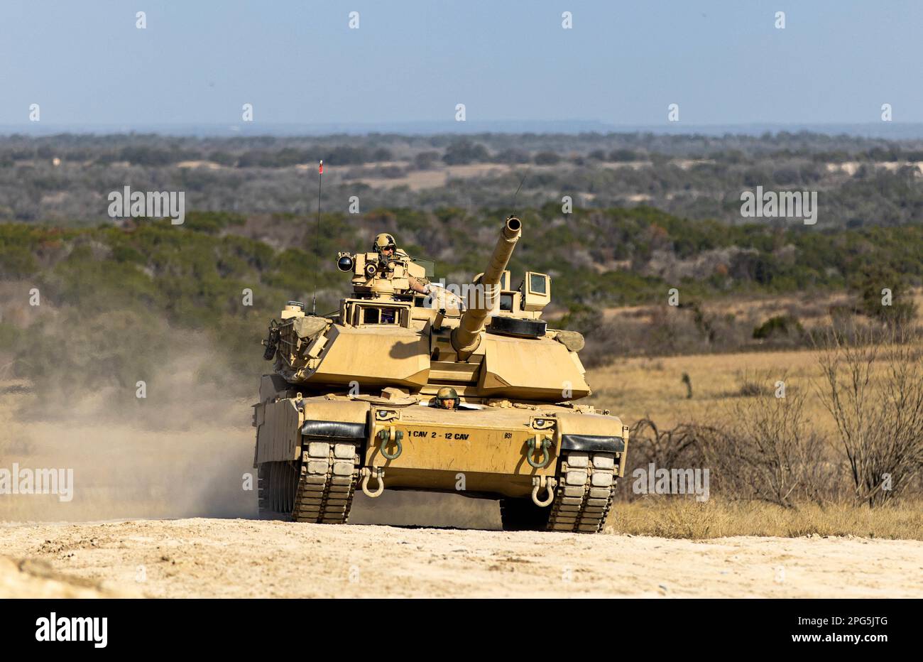Troopers from 2nd Battalion 12th Cavalry Regiment,1st Armored Brigade ...