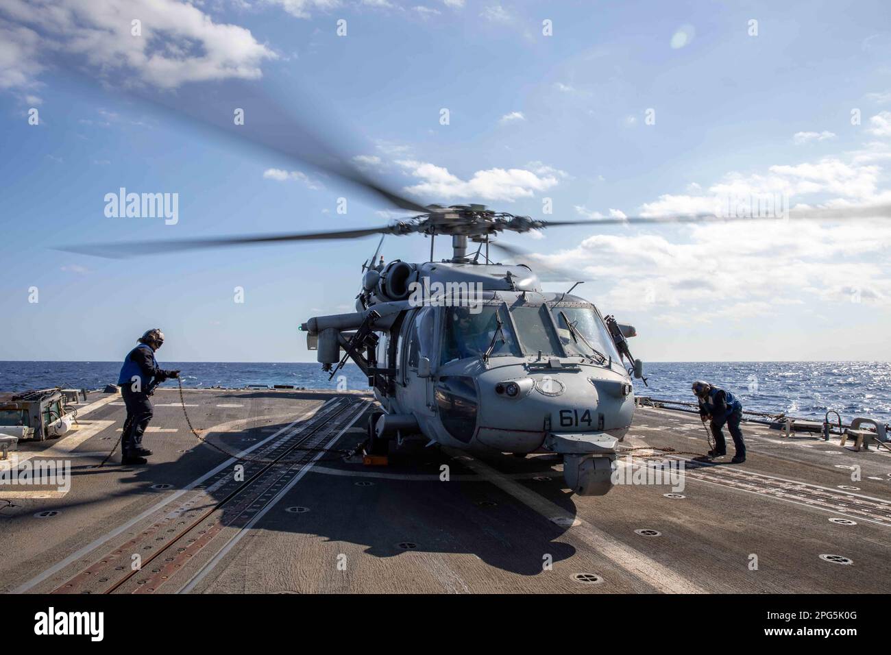 230318-N-EH998-1114 MEDITERRANEAN SEA (March 18, 2023) Boatswain’s Mate ...