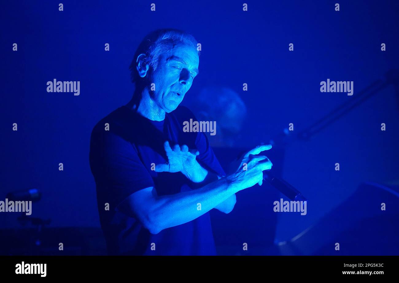 Underworld on stage during the Teenage Cancer Trust at the Royal Albert ...
