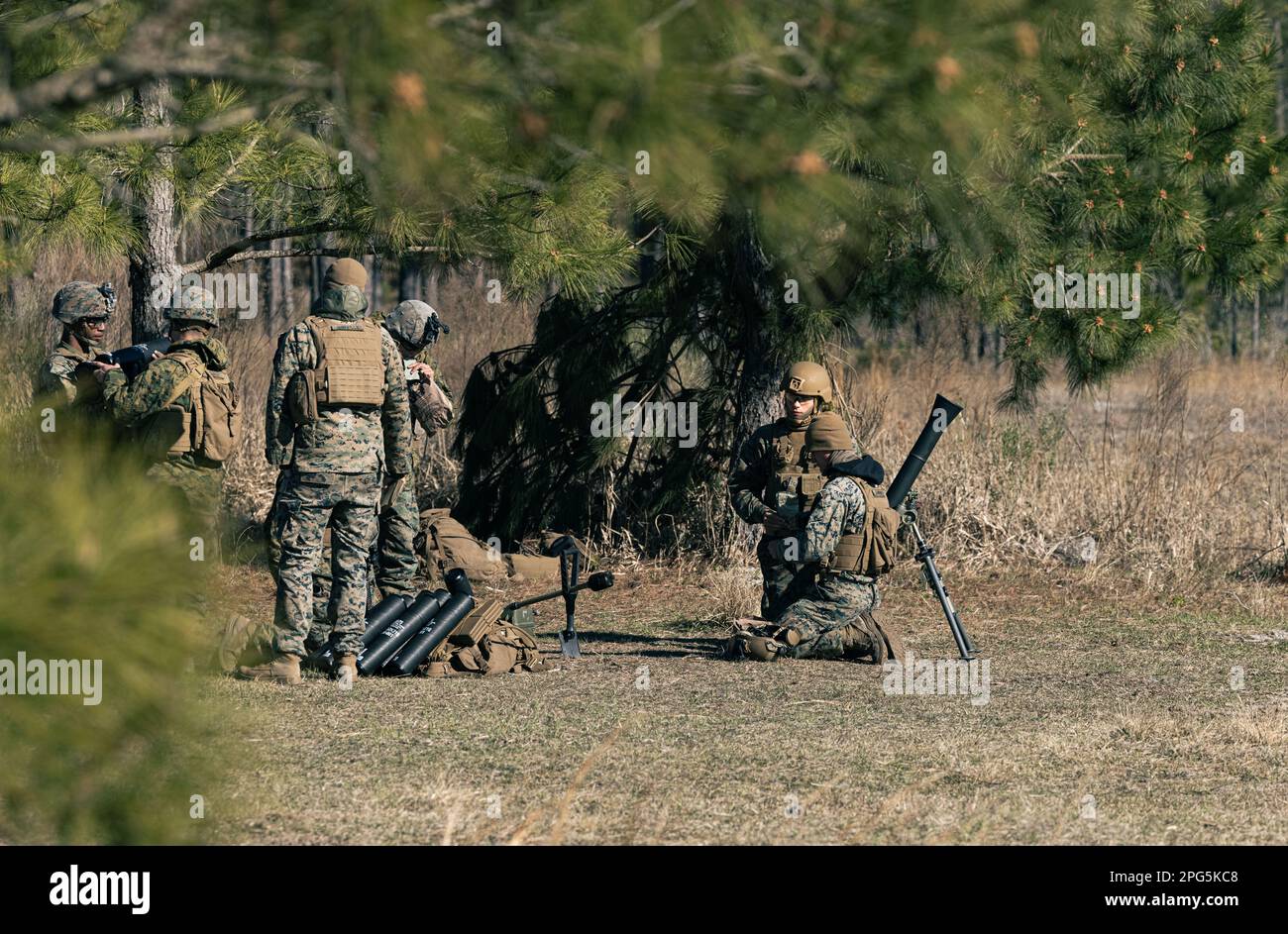 U.S. Marines with 1st battalion, 8th Marine regiment, 2d Marine ...