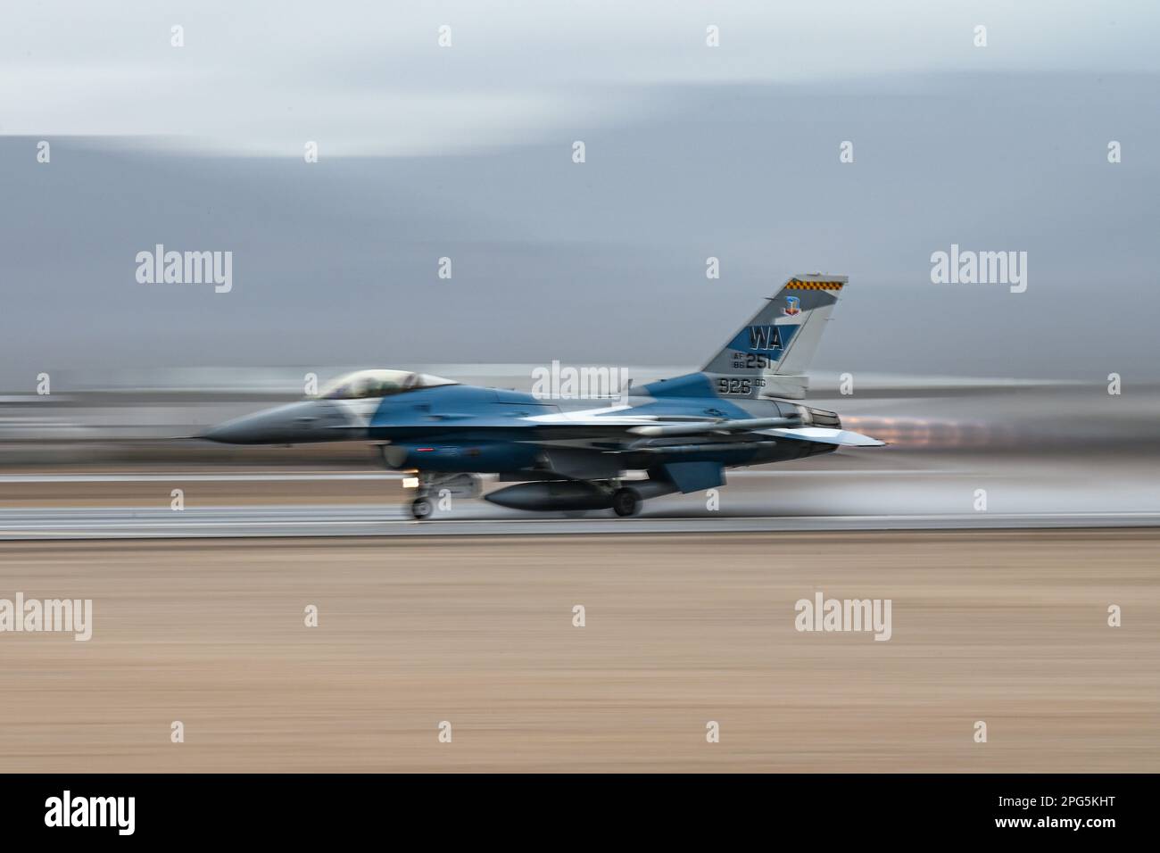 A U.S. Air Force F-16C Fighting Falcon assigned to the 64th Aggressor ...