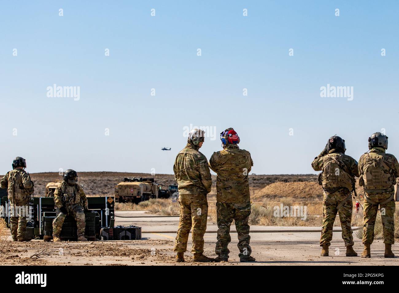 Soldiers assigned to 16th Combat Aviation Brigade, conduct Forward ...