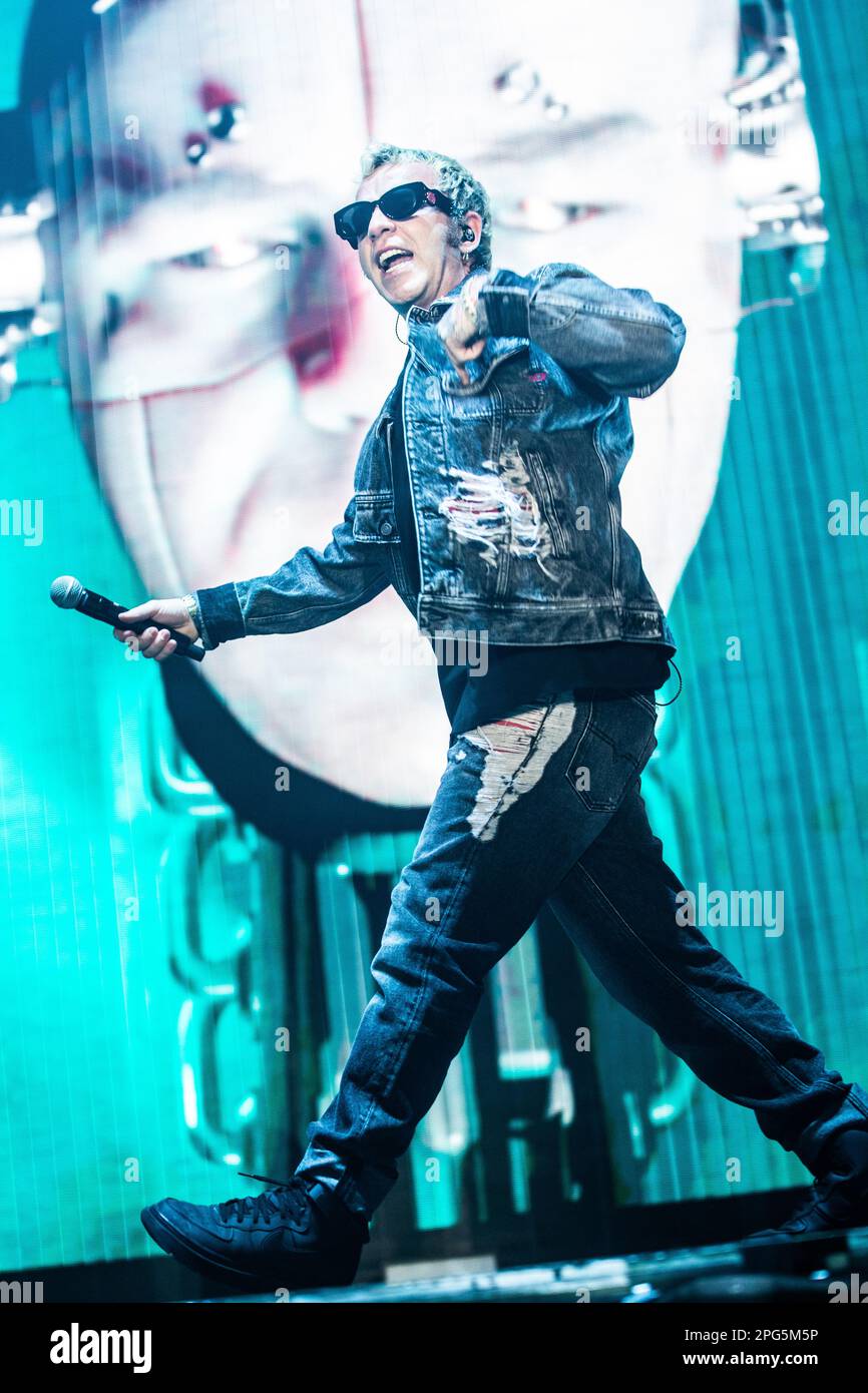 Milan Italy. 20 March 2023. The Italian rapper and actor Maurizio ...